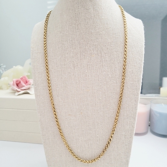 Jewelry | Vintage Foxtail Link Chain Gold Tone Necklace | Poshmark